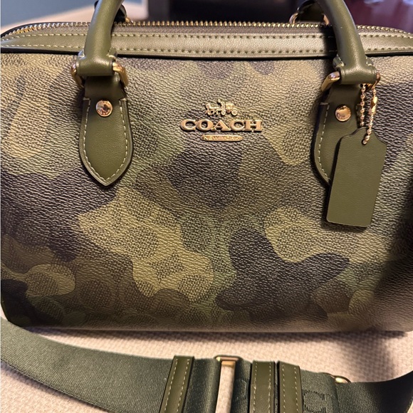 Coach | Bags | Rowan Satchel Bagin Signature Camo Print | Poshmark